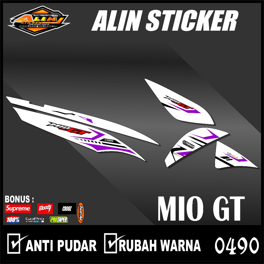 Jual 0490 STICKER STRIPING MIO GT DESAIN RACING SEMI FULL | Shopee ...