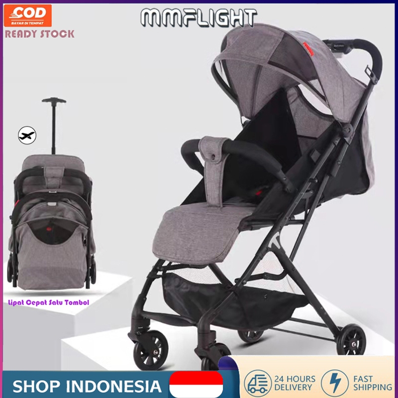 Jual Mmflight Stroller Bayi Kereta Dorong Bayi Lipat Traveling Dapat ...
