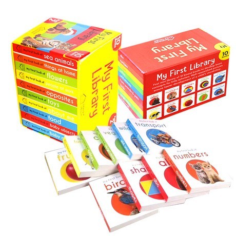 Jual [1 SET] MY FIRST LIBRARY BOOK BOARD BOOK FOR BABY BOARD BOOK SET ...
