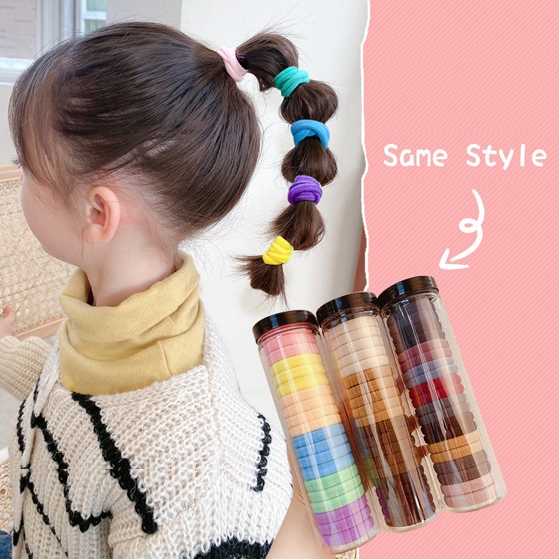Jual Karet rambut anak/Karet rambut tabung wanita isi 20pcs Ikat rambut ...