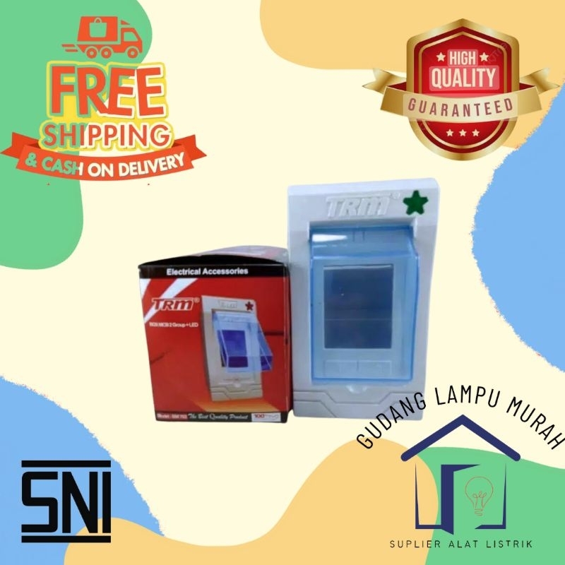 Jual Box MCB 2Group Lampu TRM RuMah MCB 2 Grup + Lampu Kotak MCB Inbow ...