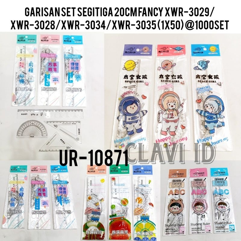 Jual PENGGARIS SET ISI 4 FANCY/PENGGARIS PLASTIK 1 SET ISI 4/GARISAN ...