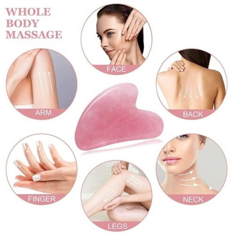 Jual Pijat Wajah Gua Sha Stone Beauty Face Mengurangi Double Chin | Shopee Indonesia