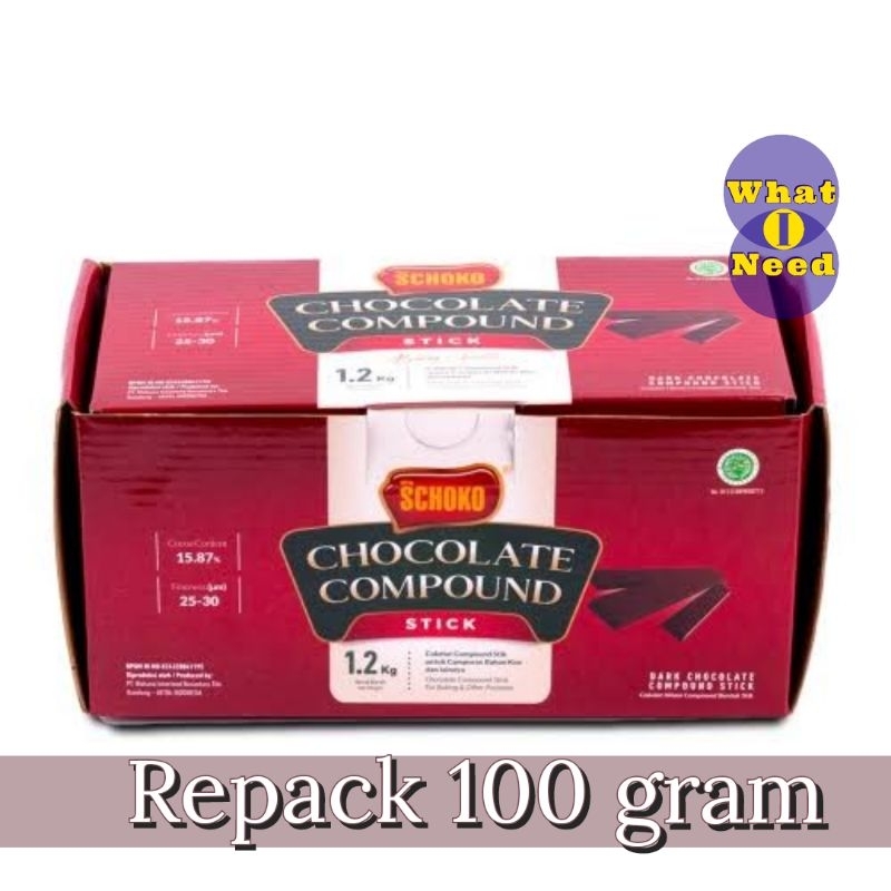 Jual Schoko Chocolate Compound Stick (REPACK) 100 gram | Shopee Indonesia