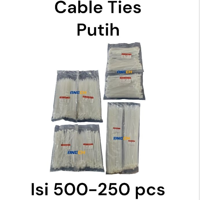 Jual Wan Dao - Cable Ties 2.5-8mm 500-250pcs / KableTies Hitam / Kabel Pengikat Nyalon Cable Tie ...