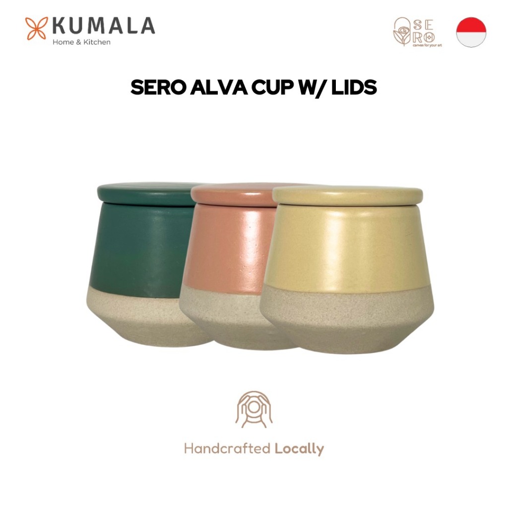 Jual SERO ALVA CUP W/LIDS - Gelas Cangkir Keramik Kopi Teh - Coffee Tea ...