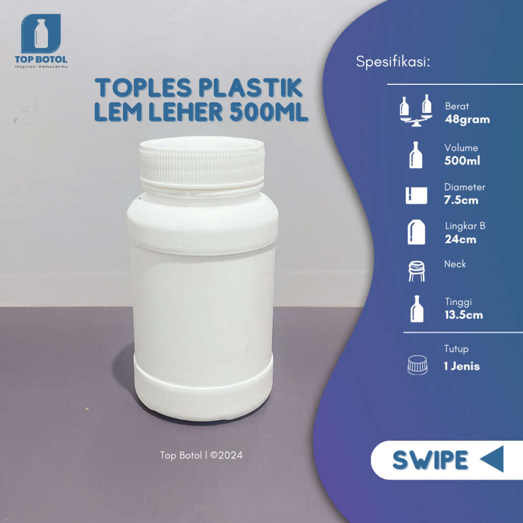 Jual (Paket Isi 12pcs) botol kapsul 500 gram botol lem 500 ml POT LEM 500ML SEGEL | Shopee Indonesia