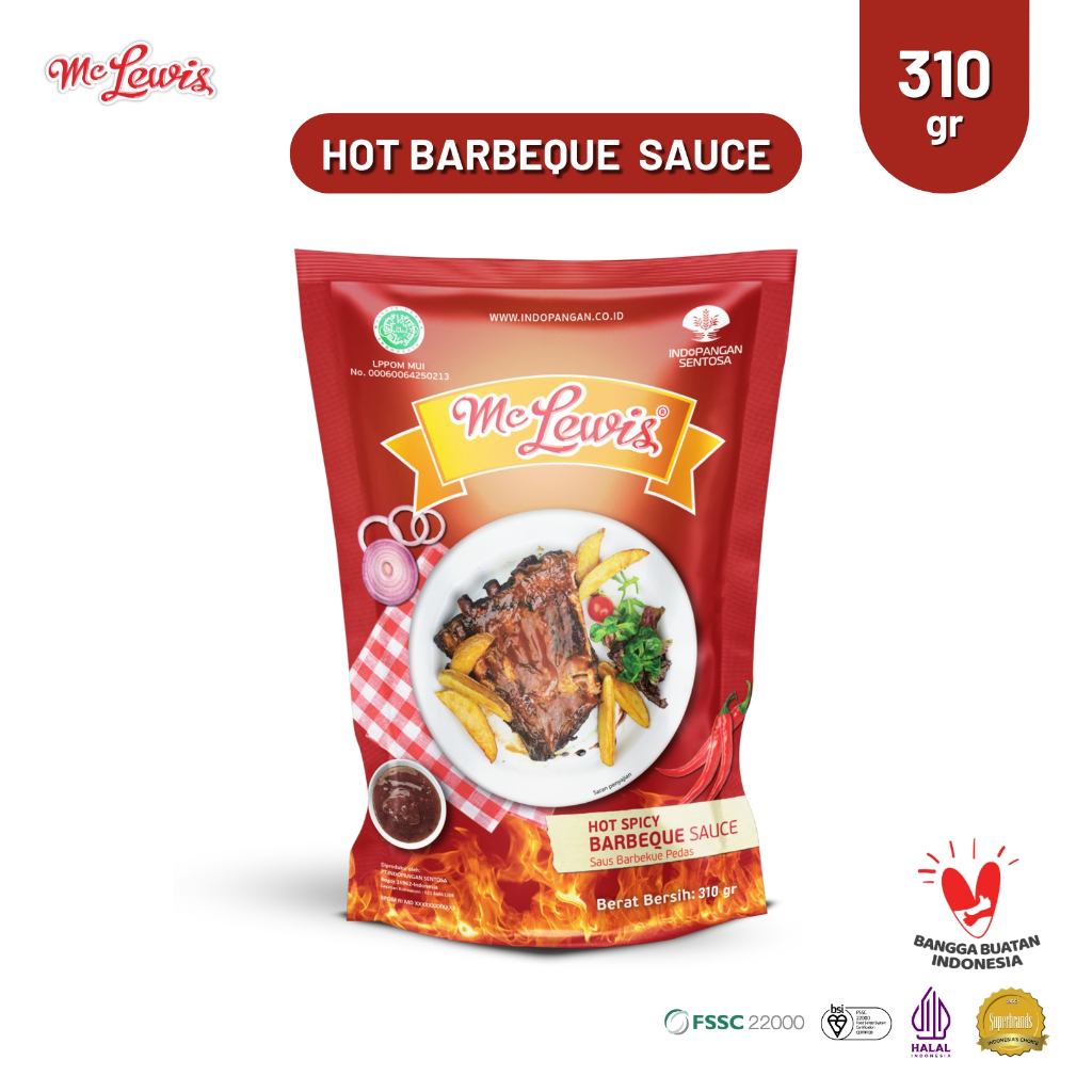 Jual McLewis Barbeque Pedas 310 gr | Shopee Indonesia