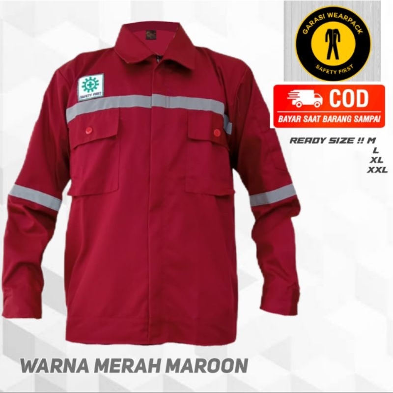 Jual wearpack safety/Baju kerja Safety/Kemeja kerja proyek/pakaian ...