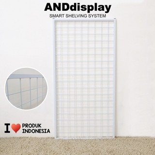 Jual WIRE MESH 80 X 100 CM WIRE GRID KAWAT RAM JARING KOTAK DINDING ...