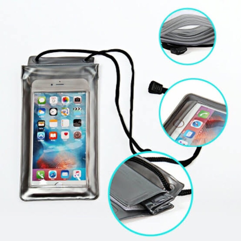 Jual [AO] SARUNG HP ANTI AIR / WATERPROOF CASE HANDPHONE POUCH BAG ...