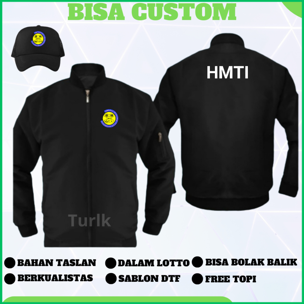 Jual Jaket Himpunan Mahasiswa Teknik Industri Jaket HMTI Bomber Custom ...