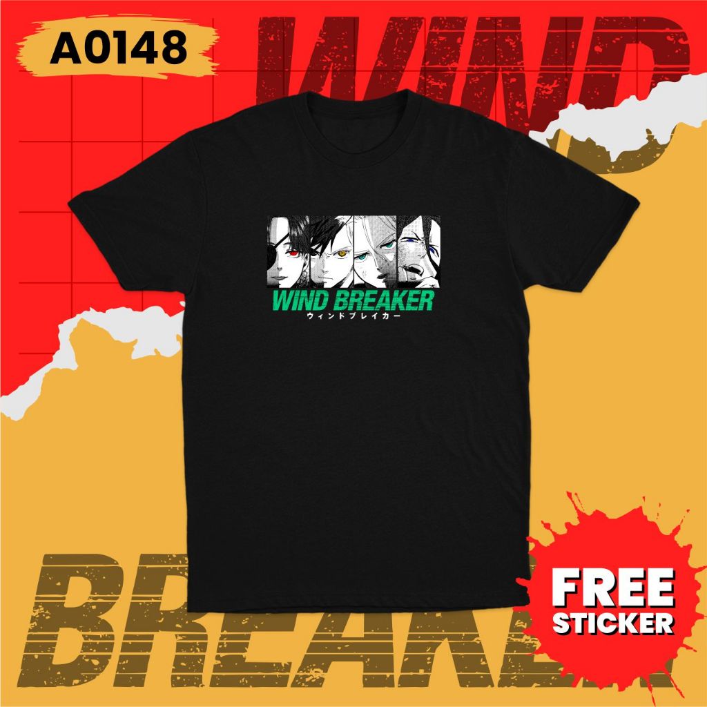 Jual Kaos Anime Wind Breaker Bofurin Furin High School Students A0148 ...