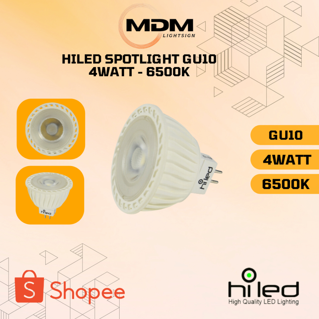 Jual HILED SPOTLIGHT GU10 4WATT - 6500K | Shopee Indonesia