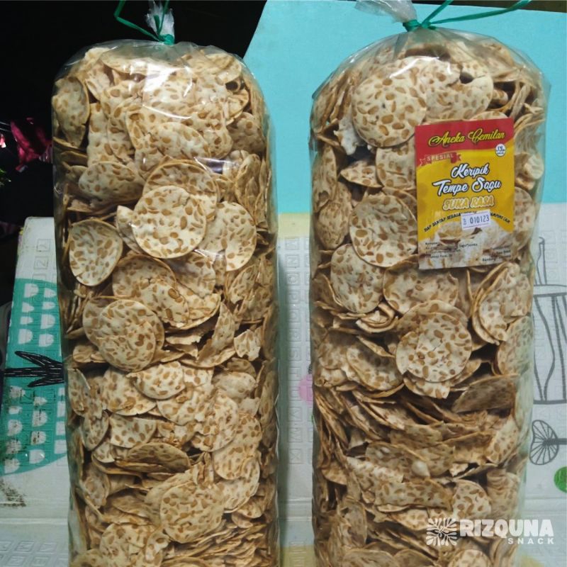 Jual 1KG KERIPIK TEMPE SAGU BULAT GURIH CAMILAN | Shopee Indonesia