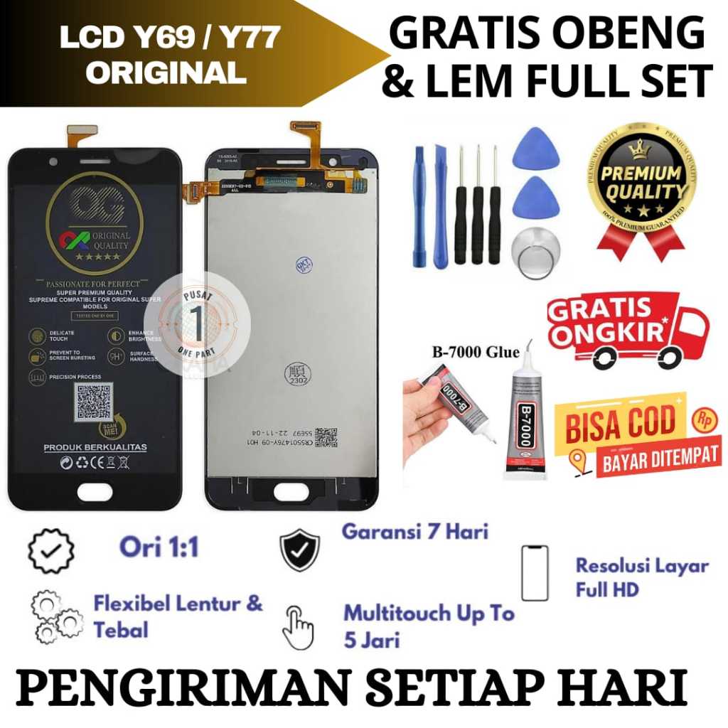 Jual Lcd Touchscreen Vivo Y69/Y77 Original FullSet/ Lcd Vivo Y69/Y77 ...