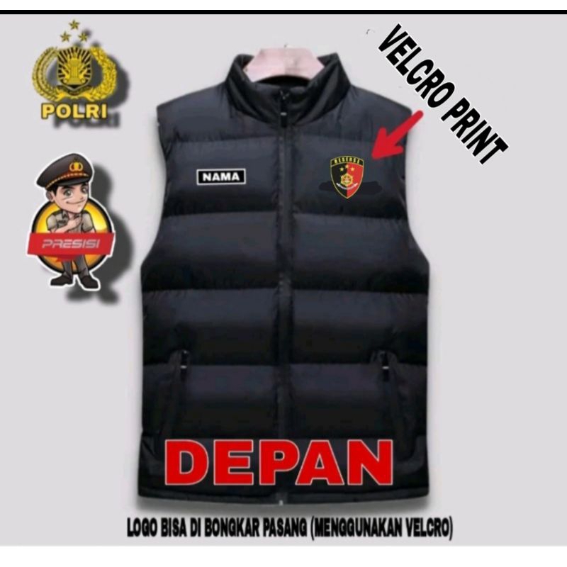 Jual ROMPI VEST TAHAN ANGIN•POLISI•SATRESKRIM•Terima Custom | Shopee ...
