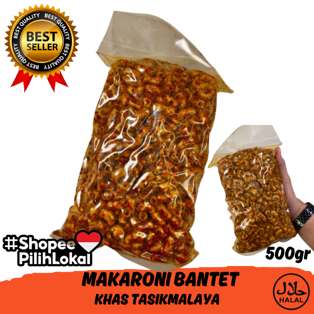 Jual Makaroni Bantet Tasikmalaya [Non Label] Kemasan 500gr | Shopee ...