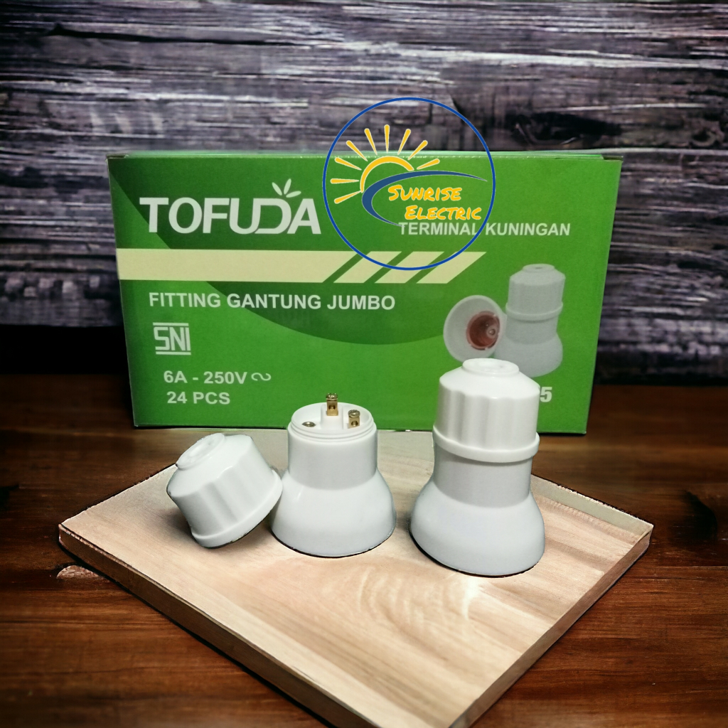 Jual Paket 1 Box isi 24 Pcs Tofuda Fitting Lampu Gantung Jumbo | Shopee Indonesia