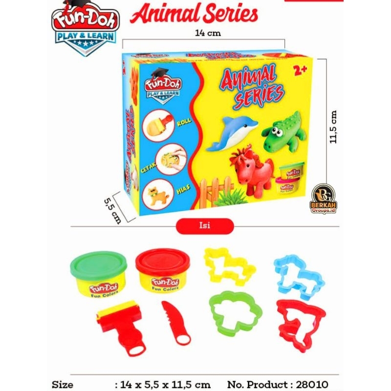 Jual Mainan Edukasi Fundoh Animals Series | Shopee Indonesia
