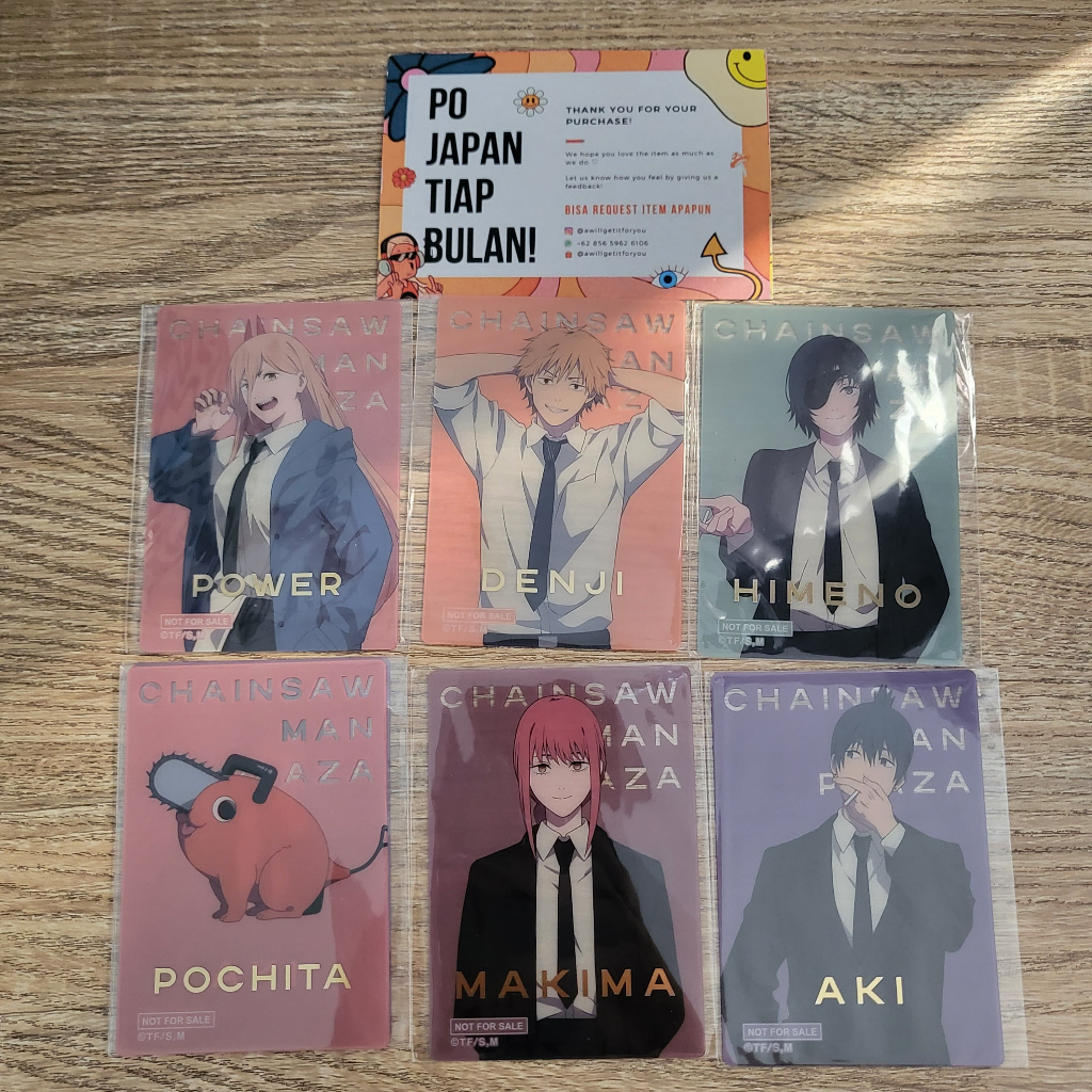 Jual [Original 100%] Chainsaw Man Merch Photo Card | Shopee Indonesia