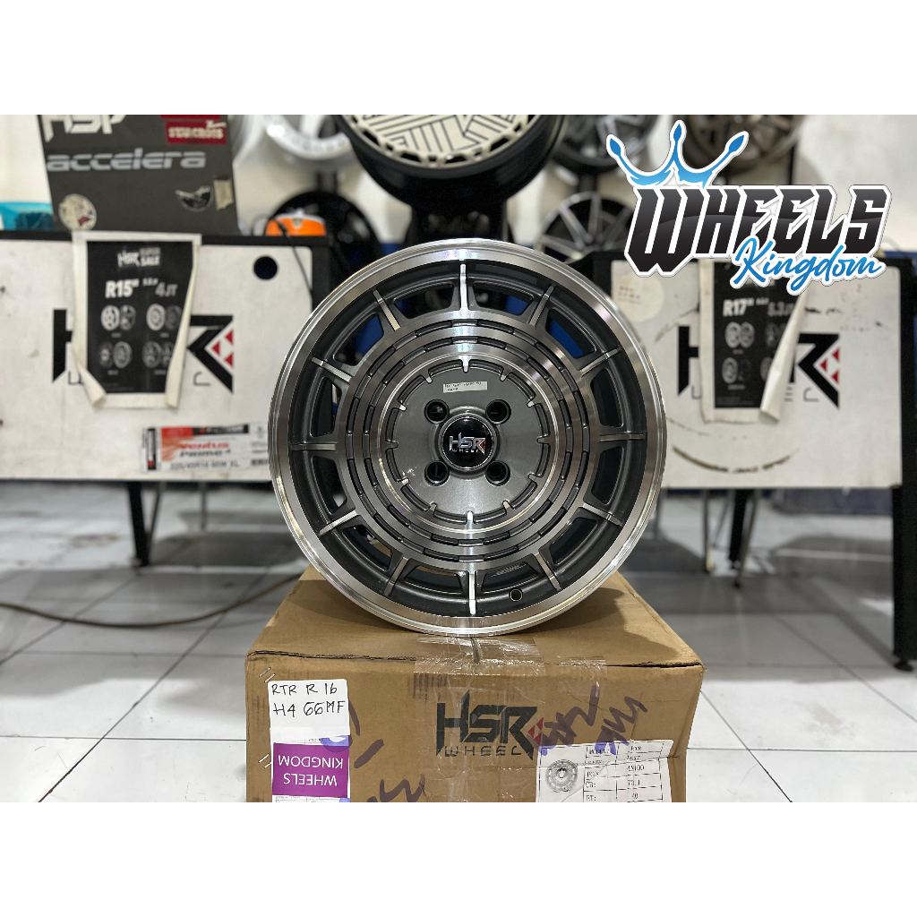 Jual VELG MOBIL MONOBLOCK R16 HSR RTR PCD X100 LEBAR 7 ET 40 VELG RETRO ...