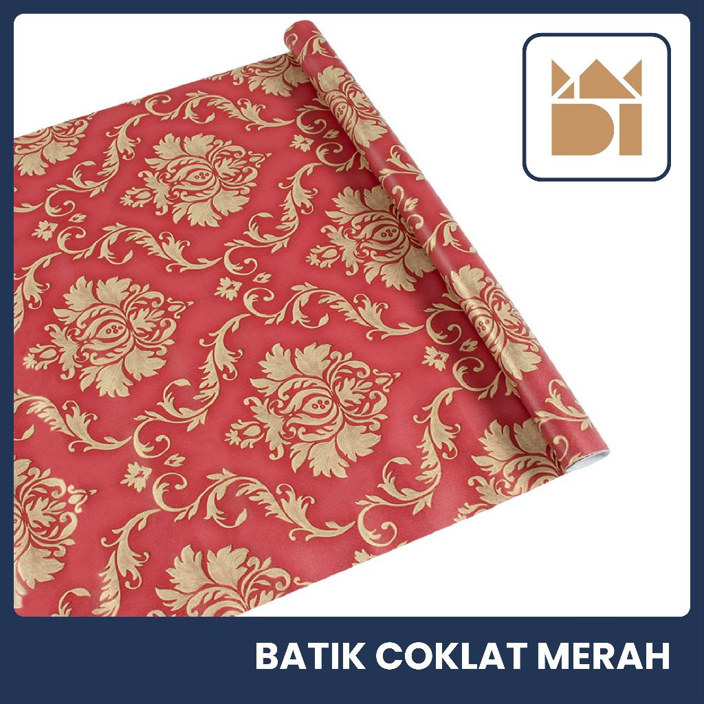 Jual Adipati Official Store - Wallpaper Motif Batik Coklat Merah Ukuran ...