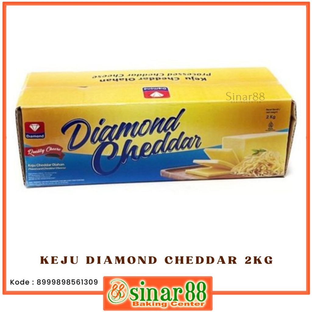 Jual KEJU DIAMOND CHEDDAR 2KG | Shopee Indonesia