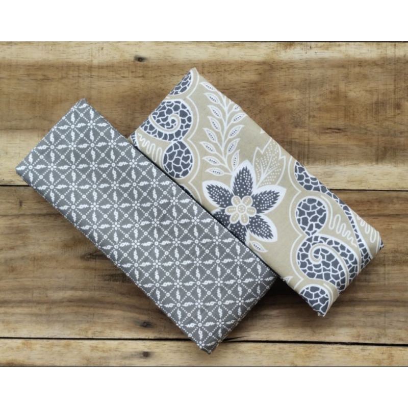Jual Set kain batik series coklat coksu nude kain batik katun ...