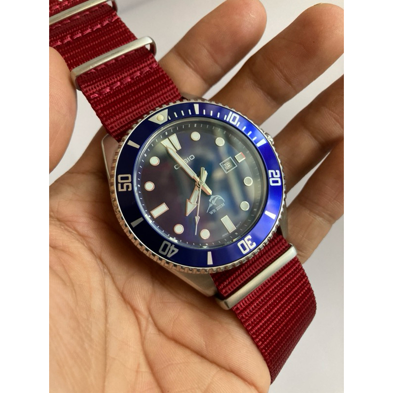 Jual Casio MDV-106b blue dial rare bukan mdv-106a mdv-107 mdv-100 mdv ...