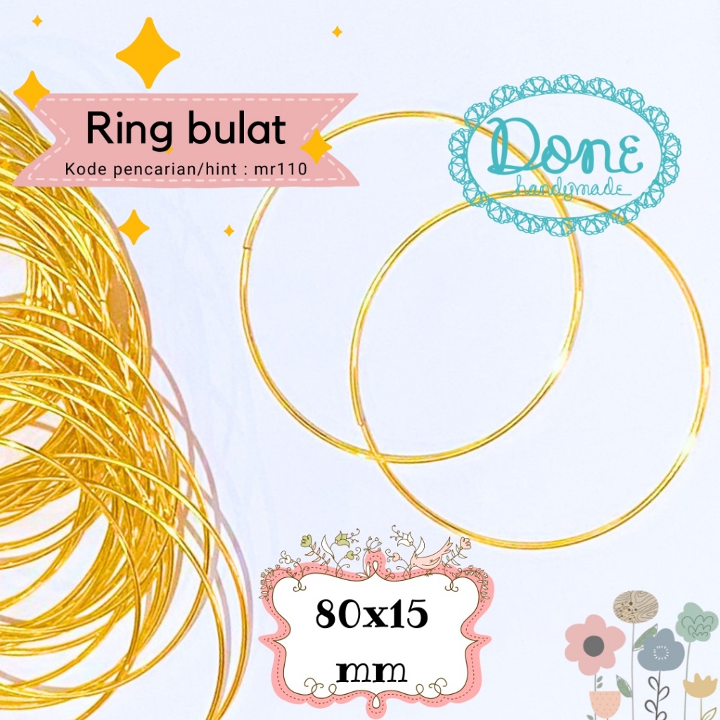 Jual Done handymade ring bulat ring besar mr110 | Shopee Indonesia