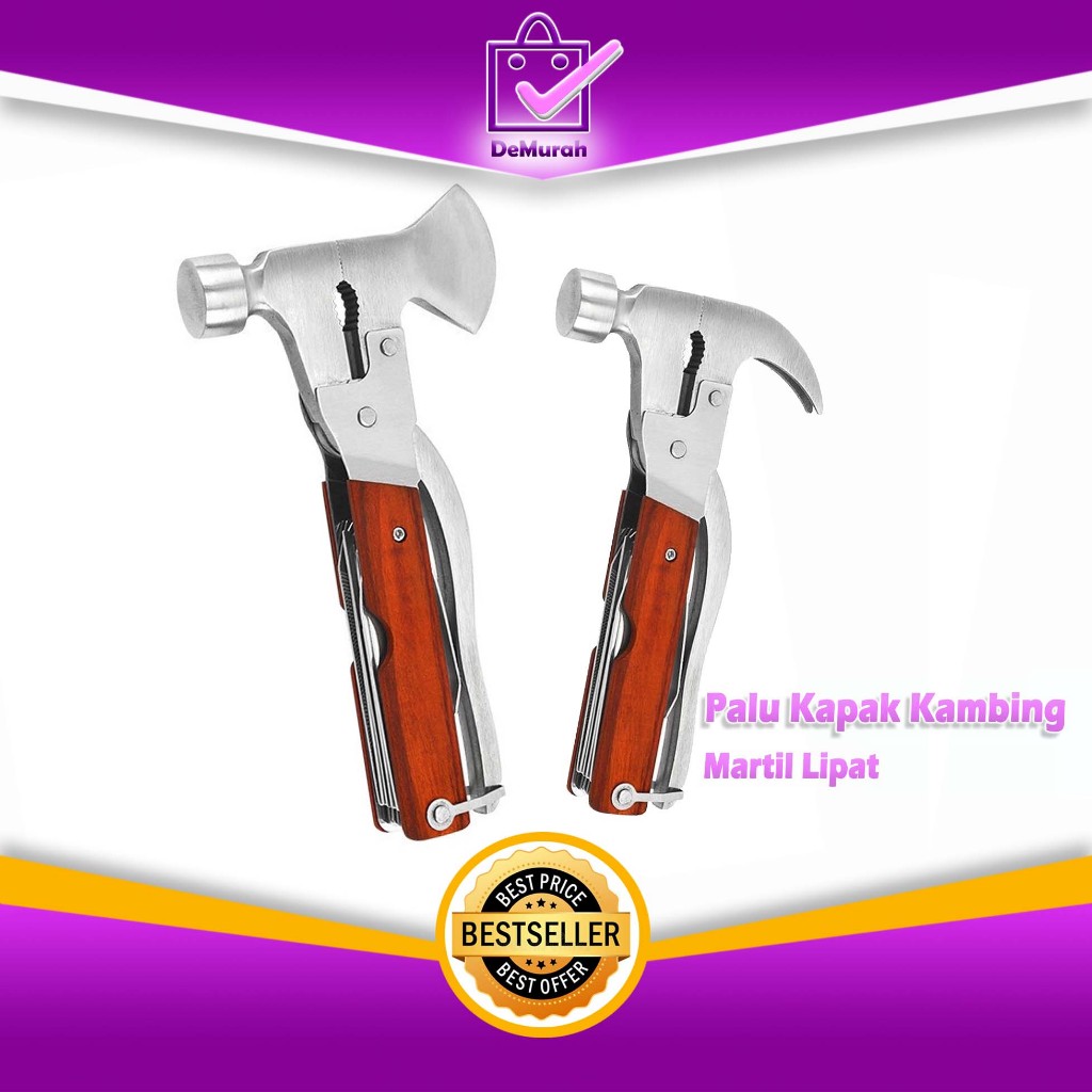 Jual Palu Kapak Kambing Multifungsi Martil Lipat EDC Survival Tools ...