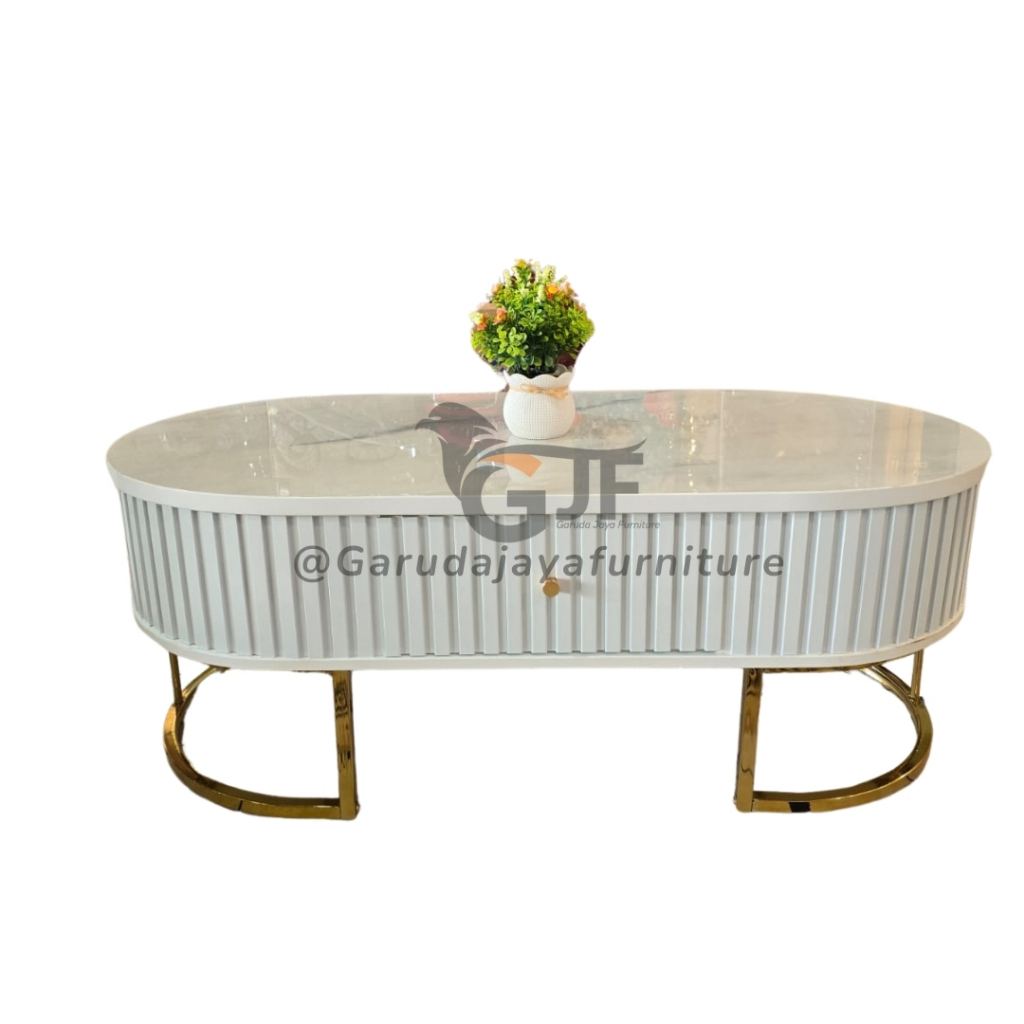 Jual MEJA TAMU GRANITE/MEJA SOFA/MEJA TAMU KAKI BESI/MEJA TAMU BULAT ...
