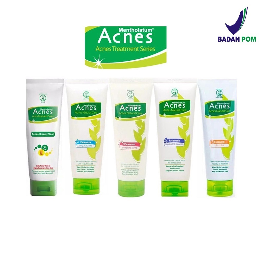 Jual ACNES Creamy Wash Foaming Complete White Oil Control Deep Pore ...