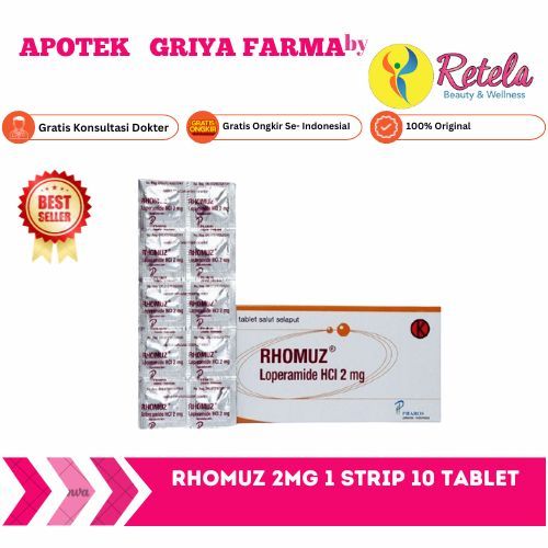 Jual RHOMUZ 2MG 1 STRIP 10 TABLET/OBAT DIARE | Shopee Indonesia