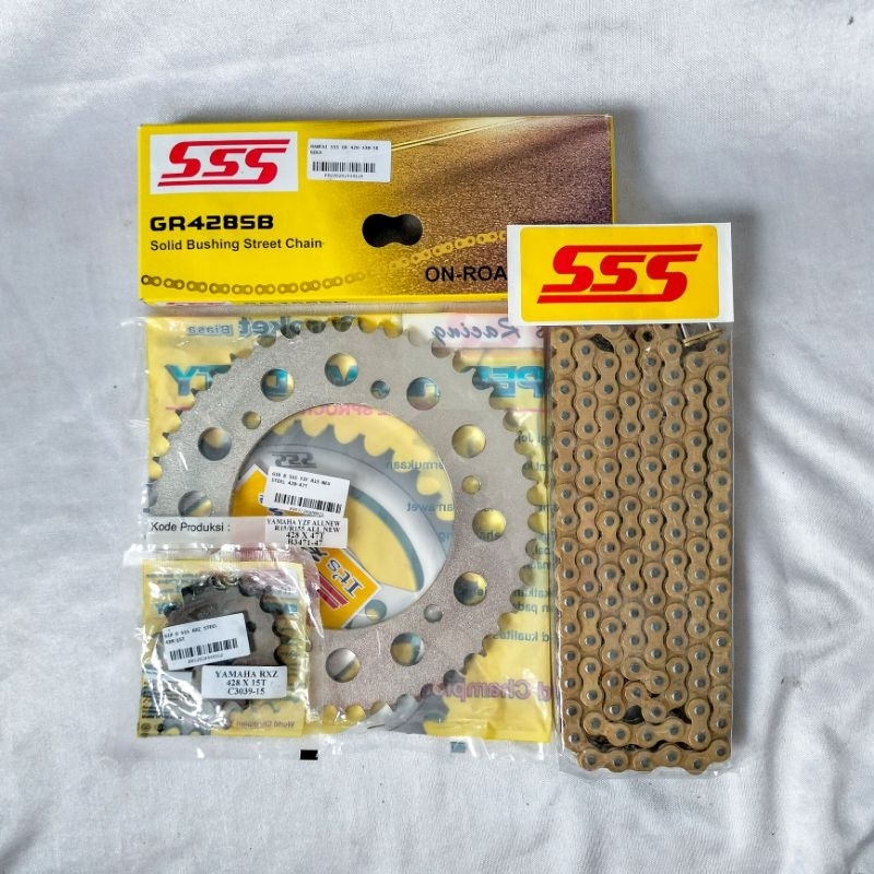 Jual Gear Set Girset 428 SSS Yamaha R15 New V3 / MT15 / XSR 155 / Vixion R Ukuran Depan 14/15 ...