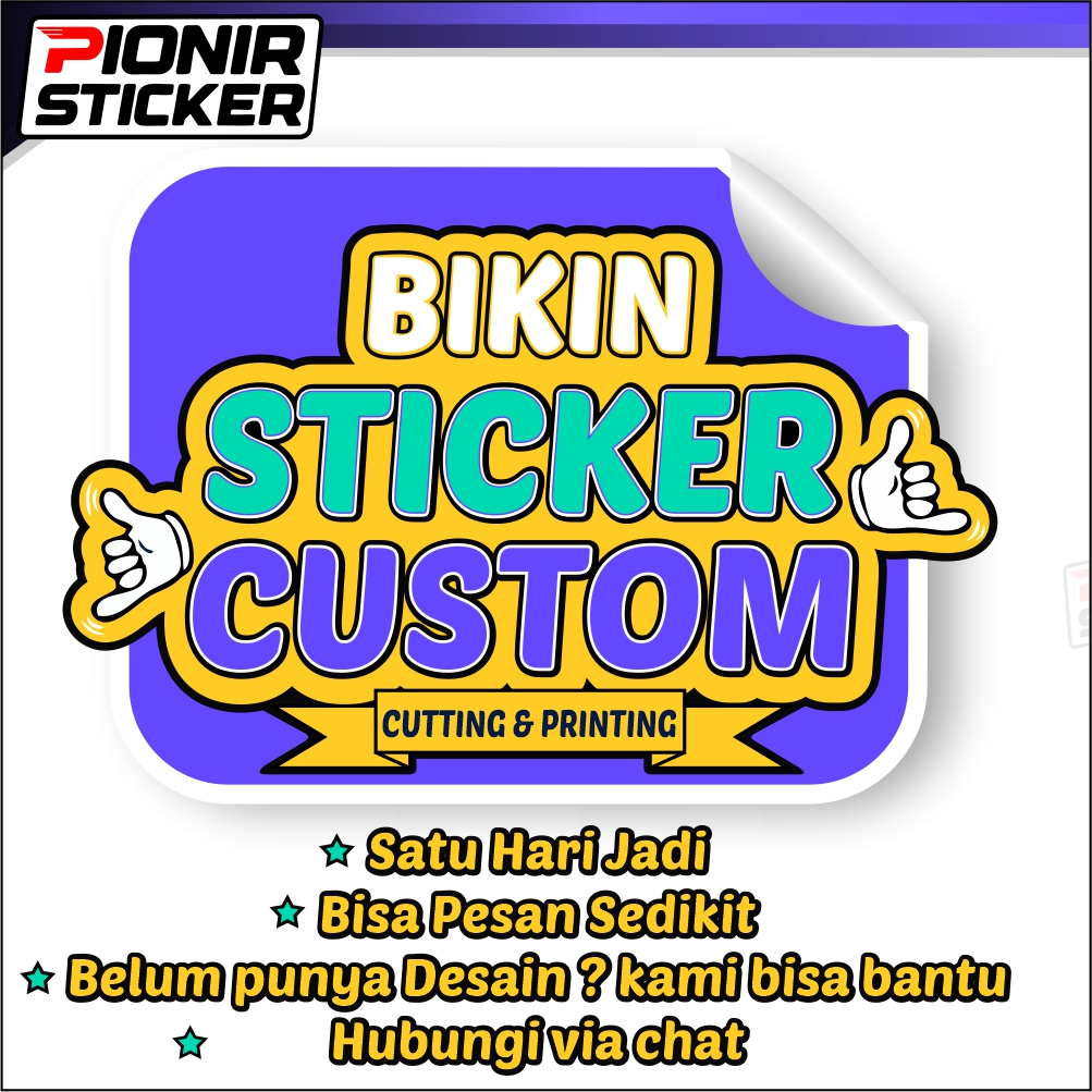 Jual STICKER CUSTOM CUTTING STICKER CUSTOM BUAT STIKER SUKA SUKA ...