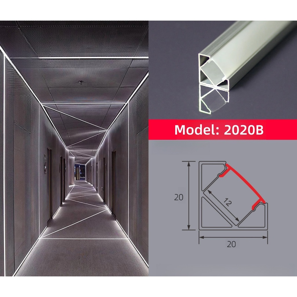 Jual Cover Lampu Aluminium Led Strip 1m / 100 cm 3m / 300 cm Tapeguard ...