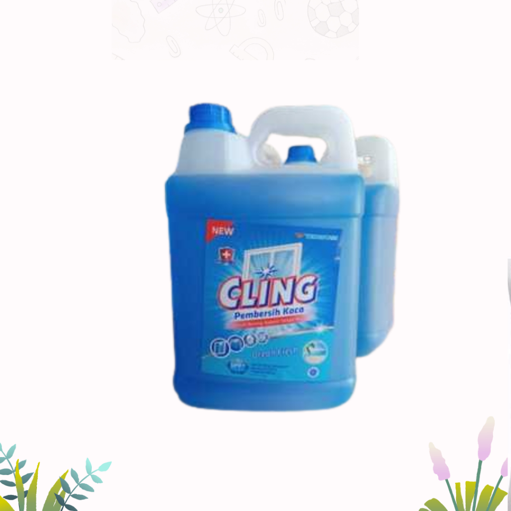Jual Cling Biru Pembersih Kaca Jerigen 4 Liter | Shopee Indonesia