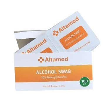 Jual ALTAMED ALCOHOL SWAB 100 LEMBAR TISU ALKOHOL SWABS ANTISEPTIK ...