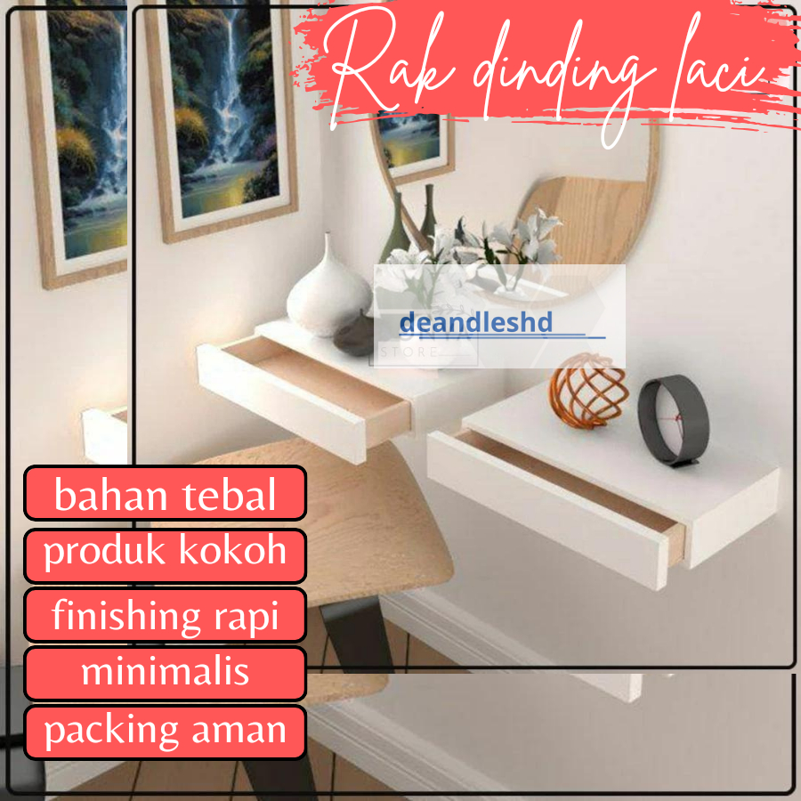 Jual RAK LACI MINIMALIS RAK LACI MELAYANG MEJA HIASAN MEJA RIAS ...