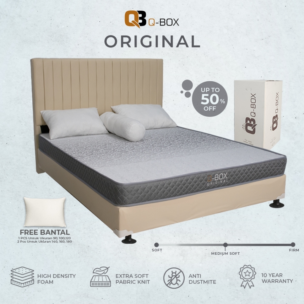 Jual Q-BOX KASUR DALAM BOX ATAU IN BOX MATRAS GARANSI 10 THN ORIGINAL ...