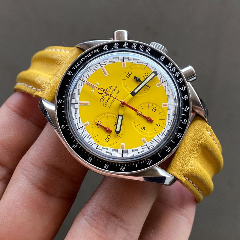 Jual Omega Speedmaster Reduced Yellow Dial 175 0032 1 Automatic 39mm ...