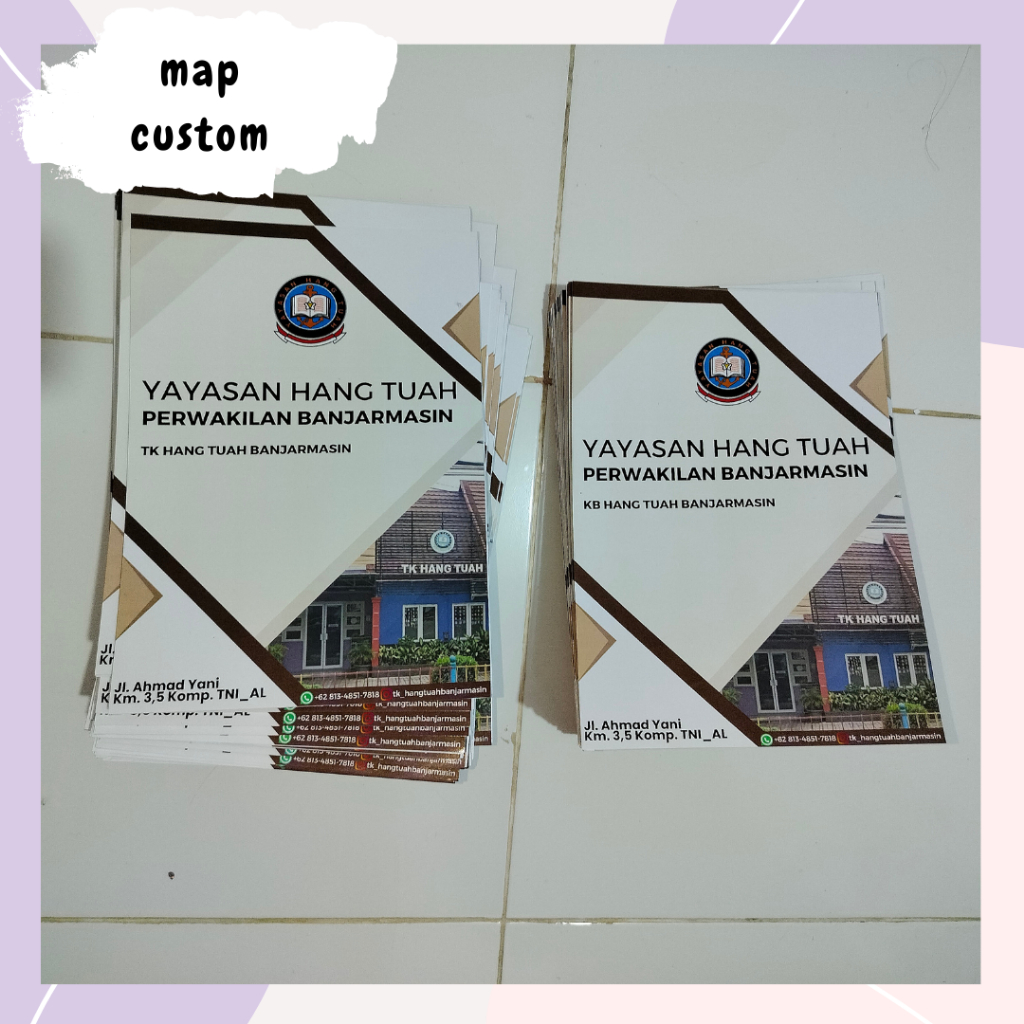 Jual CETAK MAP CUSTOM REQUEST A4 KANTOR ORGANISASI SEKOLAH KULIAH ...