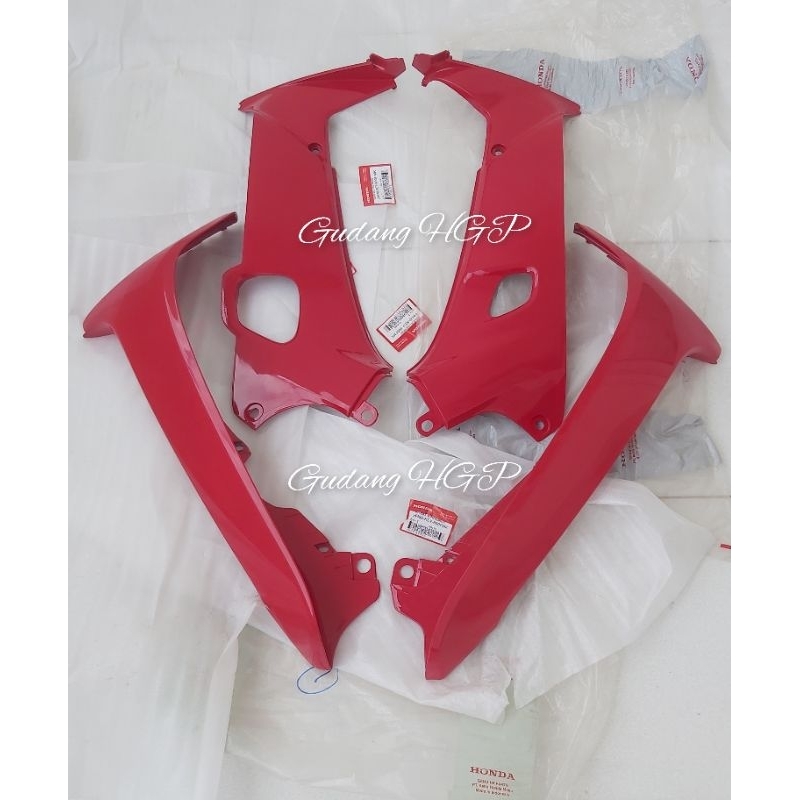Jual Legshield L & R Cover M/P L & R Set M Red Leksil Sayap Luar Dalam ...