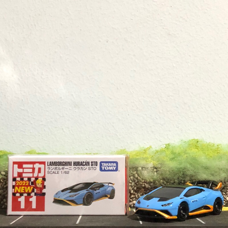 Jual Tomica 11 Lamborghini Huracan STO Biru First Day Sticker | Shopee ...