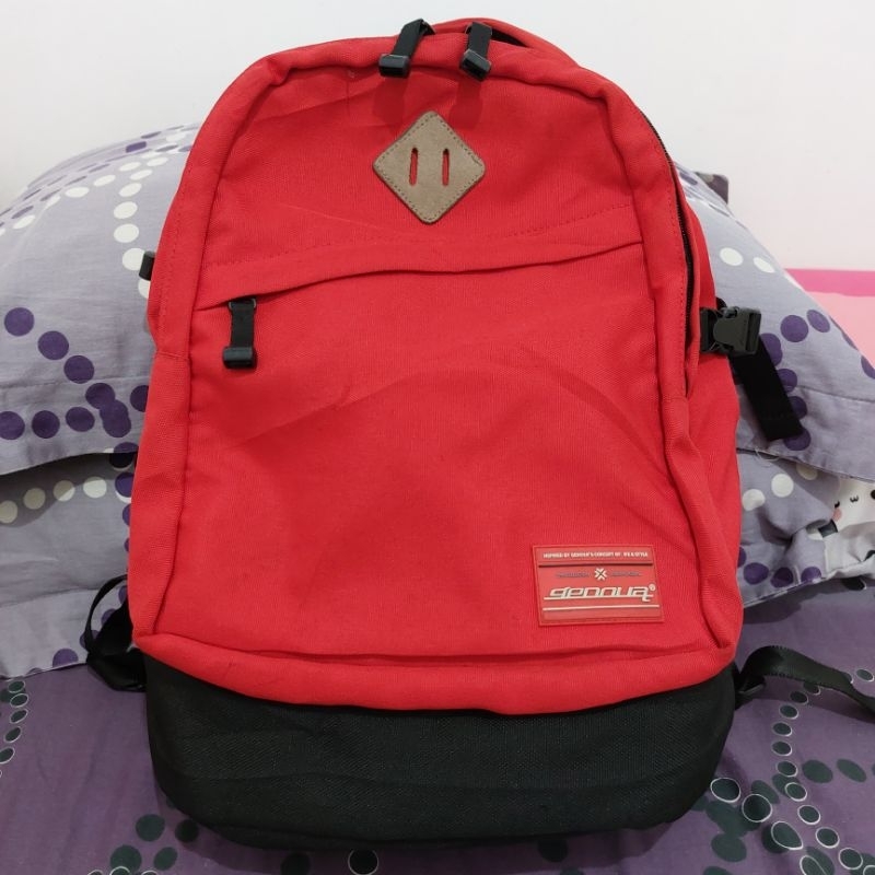 Jual TAS RANSEL MERAH GENOVA | Shopee Indonesia