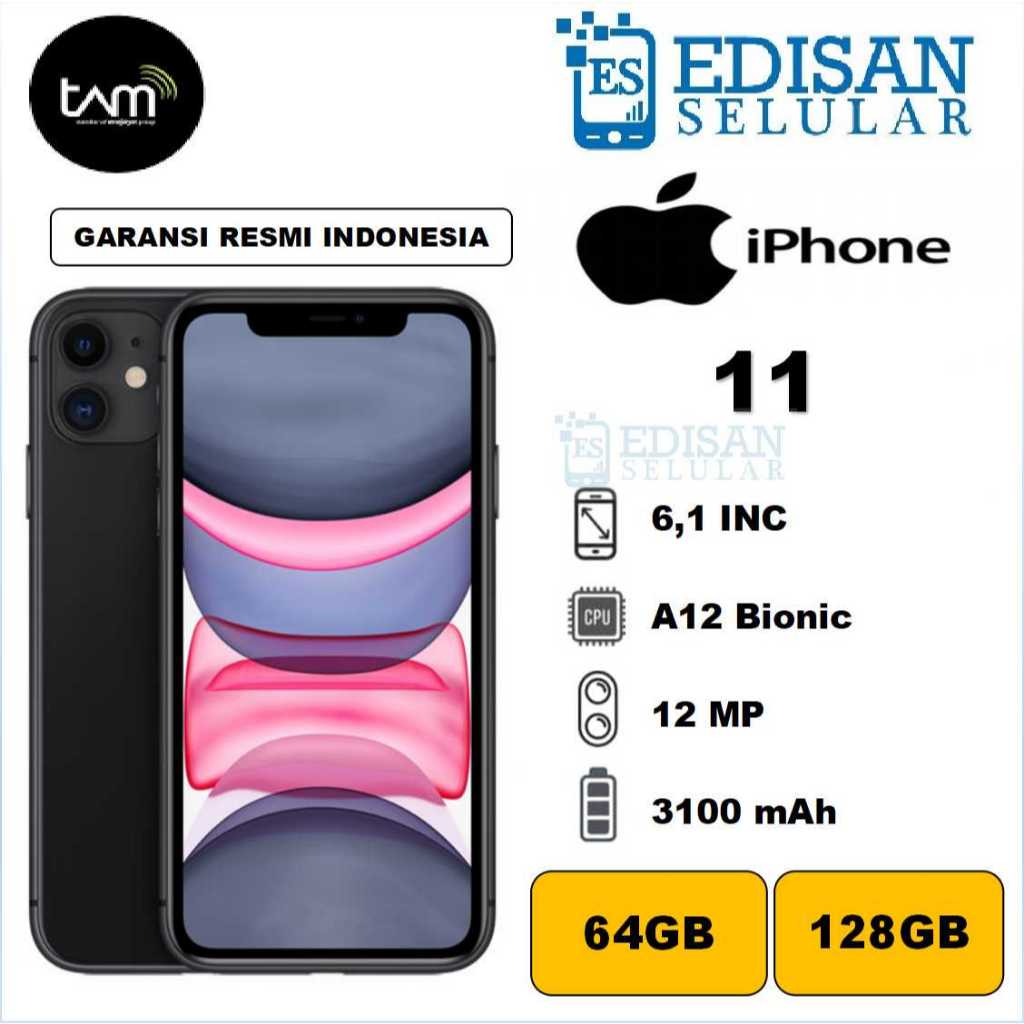 Jual Iphone 11 64GB & 128GB GARANSI RESMI INDONESIA | Shopee Indonesia