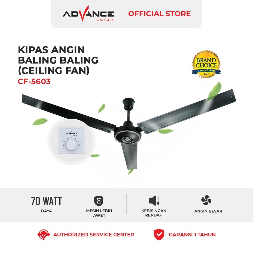 Jual Ceiling Fan Advance CF5602 Kipas Angin Gantung Plafon CF-5602 ...