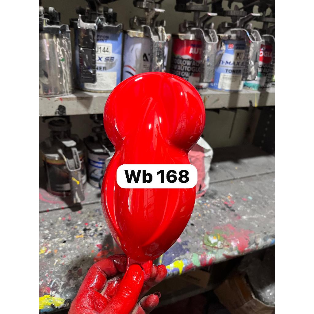 Jual cat merah solid/cat merah ferari red bahan 100% pu 200ml/cat motor ...